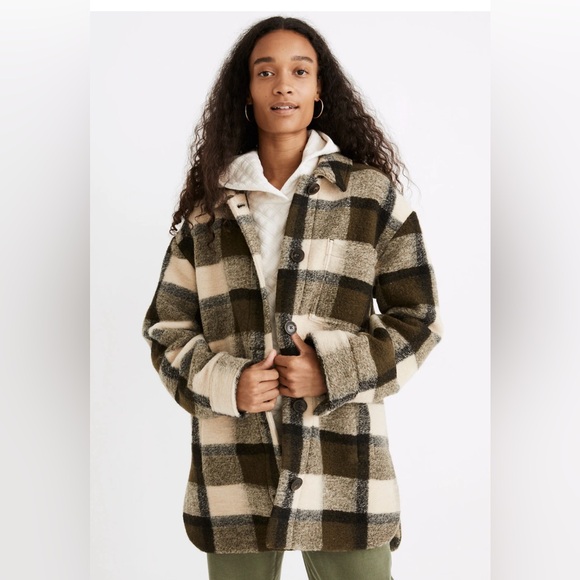 Madewell | Jackets & Coats | Madewell Belrose Shirtjacket In Maran ...